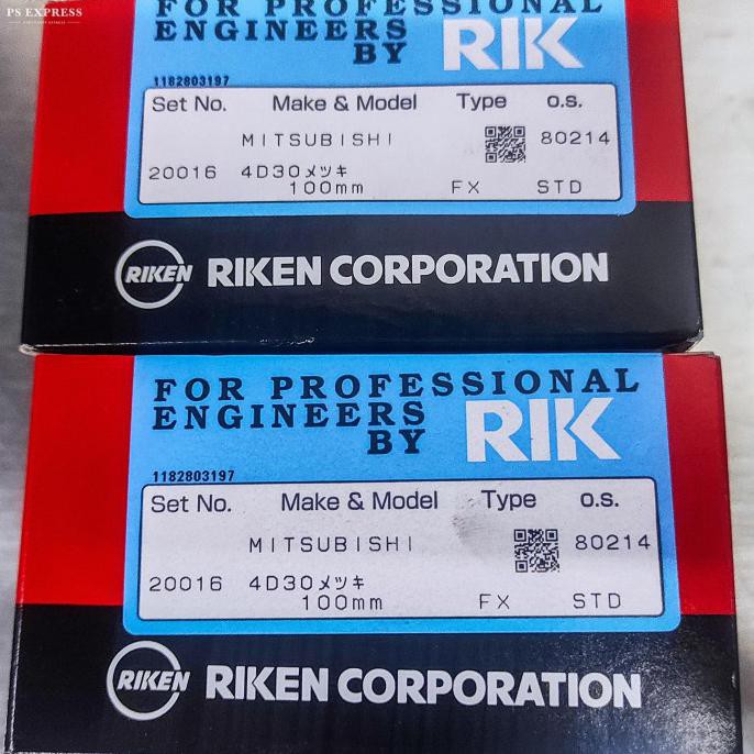 Jual RING PISTON MITSUBISHI 4D30/4D31 STD RIK | Shopee Indonesia