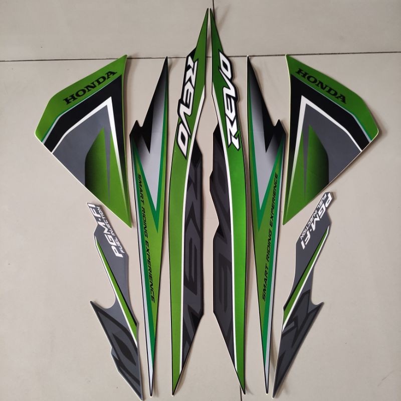 Jual striping honda revo fi 2015 body hijau body standar berkualitas ...