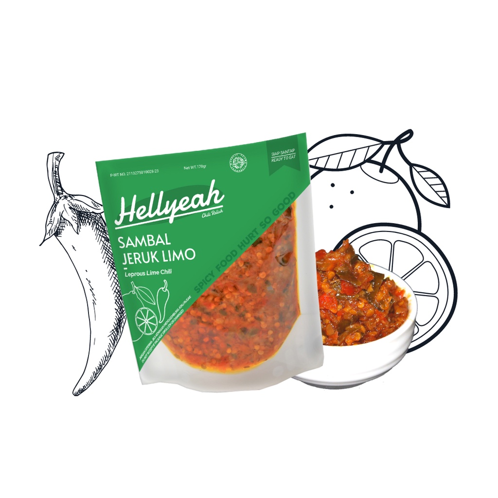 Jual Hellyeah Sambal Jeruk Limo 170 gram | Shopee Indonesia