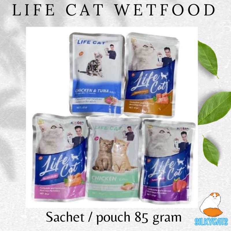 Jual life cat wetfood sachet / pouch 85 gr. makanan basah kucing ...