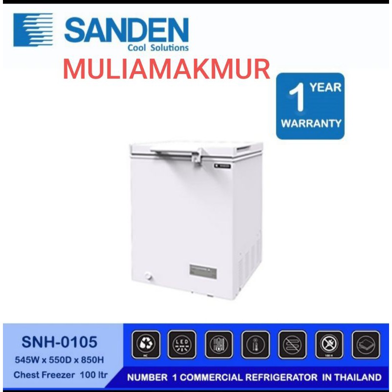 Jual CHEST FREEZER SANDEN 100 LTR | Shopee Indonesia