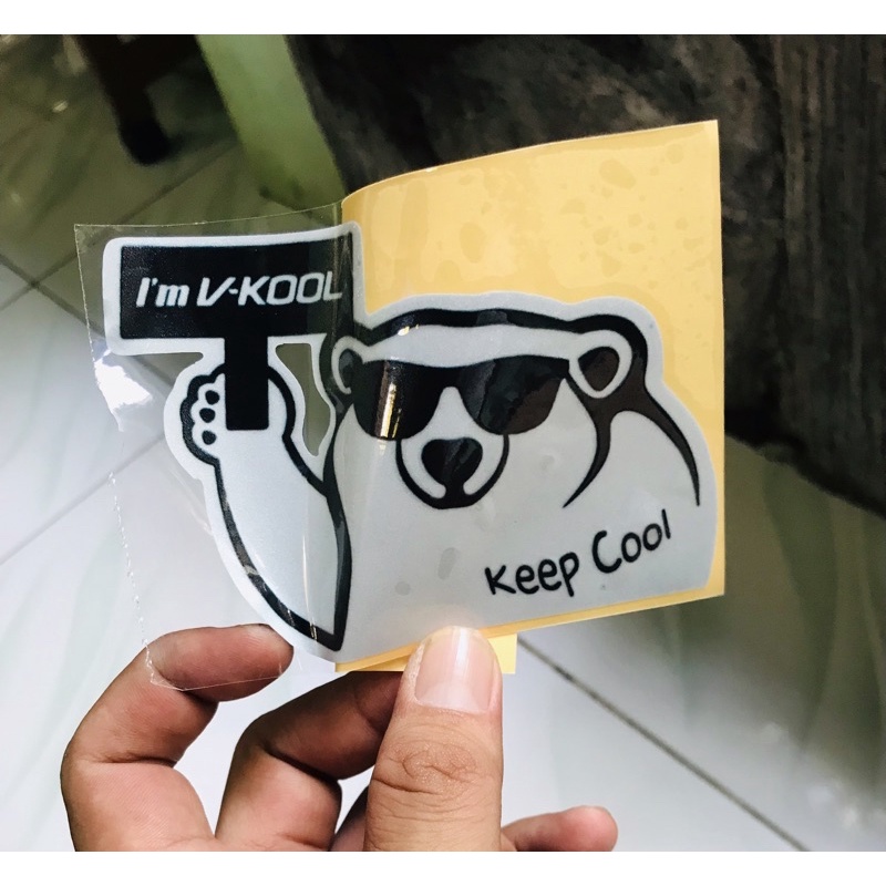 Jual Sticker Print Cutting Vkool Bear | Shopee Indonesia