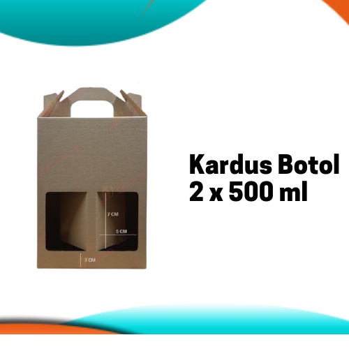 Jual Kardus Botol 500 ml x 2 Kardus Jinjing Dus Kemasan Kale Gift Box ...