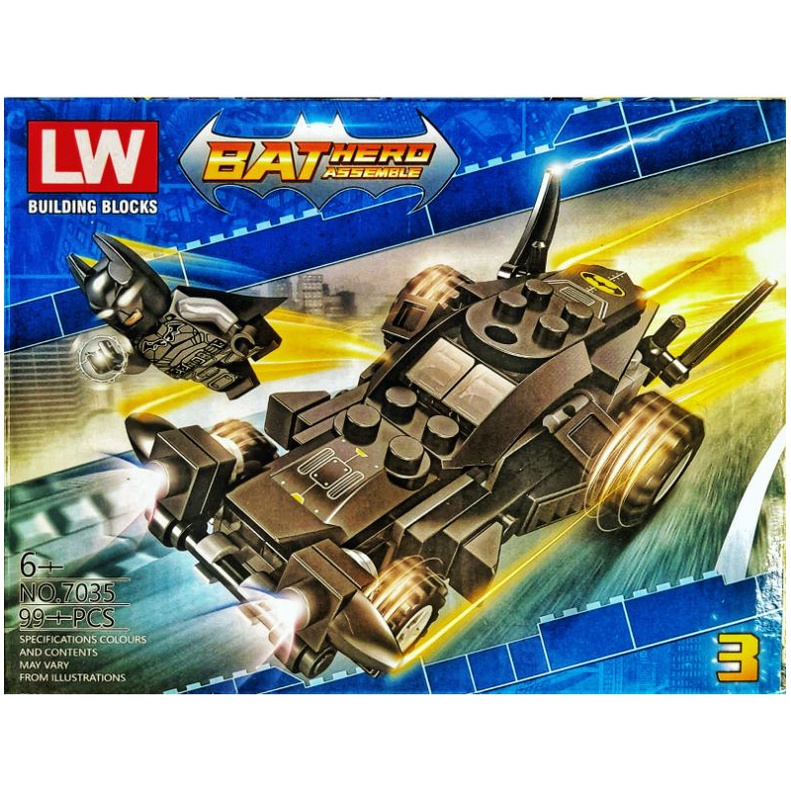 Jual mainan anak lego action batman batmobile LW7035 batcoper batpod ...