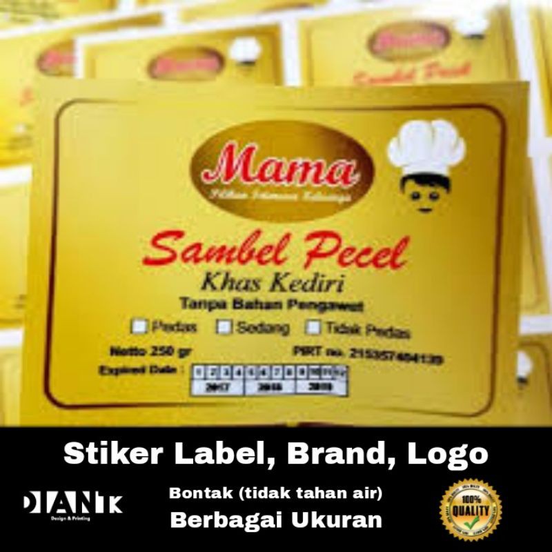 Jual stiker label, brand, logo (bontak) segala ukuran | Shopee Indonesia
