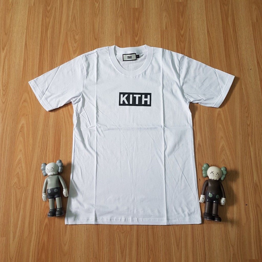 Jual KAOS KITH BOX LOGO MIDDLE BASIC SCRIPT FONT TEXT PREMIUM MIRROR ...