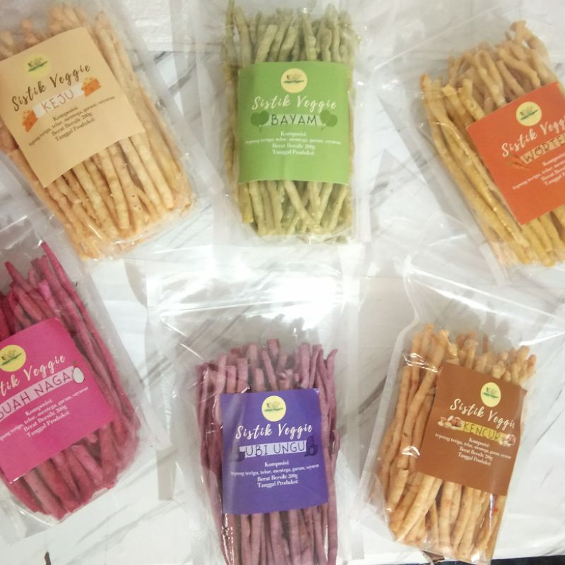 Jual Sistik Sayur Tanpa MSG dan Pewarna 200g | Shopee Indonesia