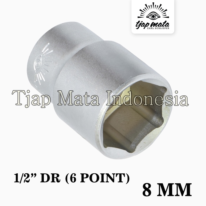 Jual TJAP MATA / CAP MATA Socket 1/2" DR 6 Point 8 MM | Shopee Indonesia
