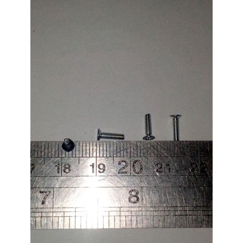 Jual BAUT BAUD SEKRUP SKRUP SCREW FLAT M2X8 2X8 HEAD 3.5mm LAPTOP NOTEBOOK UNIVERSAL | Shopee ...