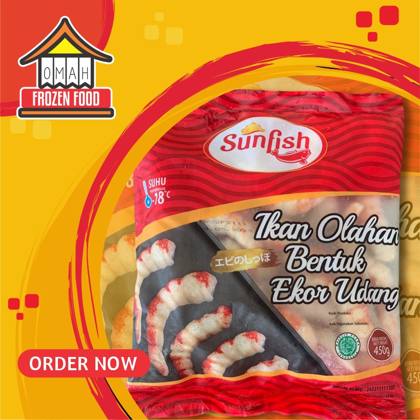 Jual Sunfish Shrimp Tail Olahan Ikan Bentuk Ekor Udang 450gr (NON COD ...