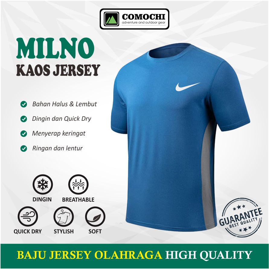 Jual BAJU JERSEY OLAHRAGA PRIA BAHAN DRYFIT KAOS SPORT LARI RUNNING ...