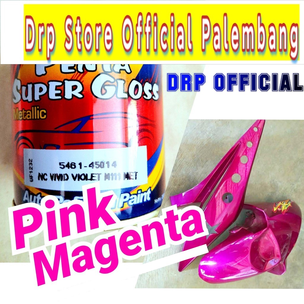 Jual Cat Pink Magenta Penta Super Gloss NC Vivid Violet Met Metallic ...