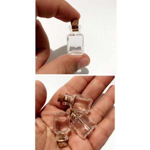 Jual M963- Botol Mini Botol Kecil Botol Tutup Gabus Botol Kotak ...