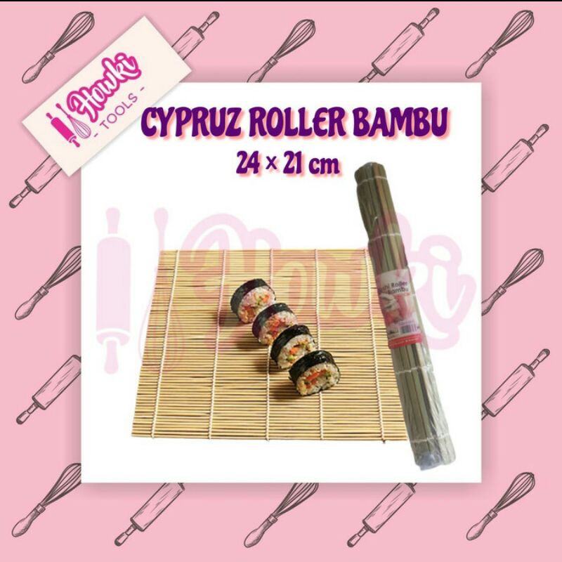 Jual Roller Bambu Sushi Cypruz 21x24cm | Shopee Indonesia