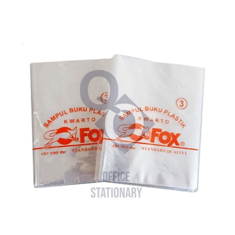 Jual Sampul Plastik Bening Fox Sampul Buku Tulis Coklat Cokelat Qwarto ...