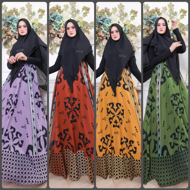 Jual Al Syam Syar'i Original Terbaru Gamis Lebaran 2023 Remaja Cantik ...