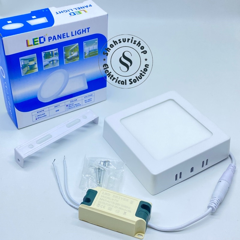 Jual LED PANEL OUTBOW KOTAK 6 WATT 6W LAMPU PANEL MURAH | Shopee Indonesia