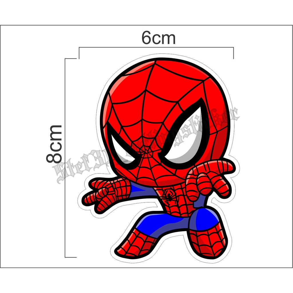 Jual Stiker printing animasi kartun spiderman | Shopee Indonesia