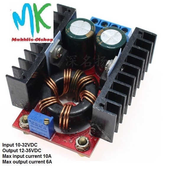 Jual Step Up High Power DC-DC 10-32V to 12-35V 10A 150W | Shopee Indonesia