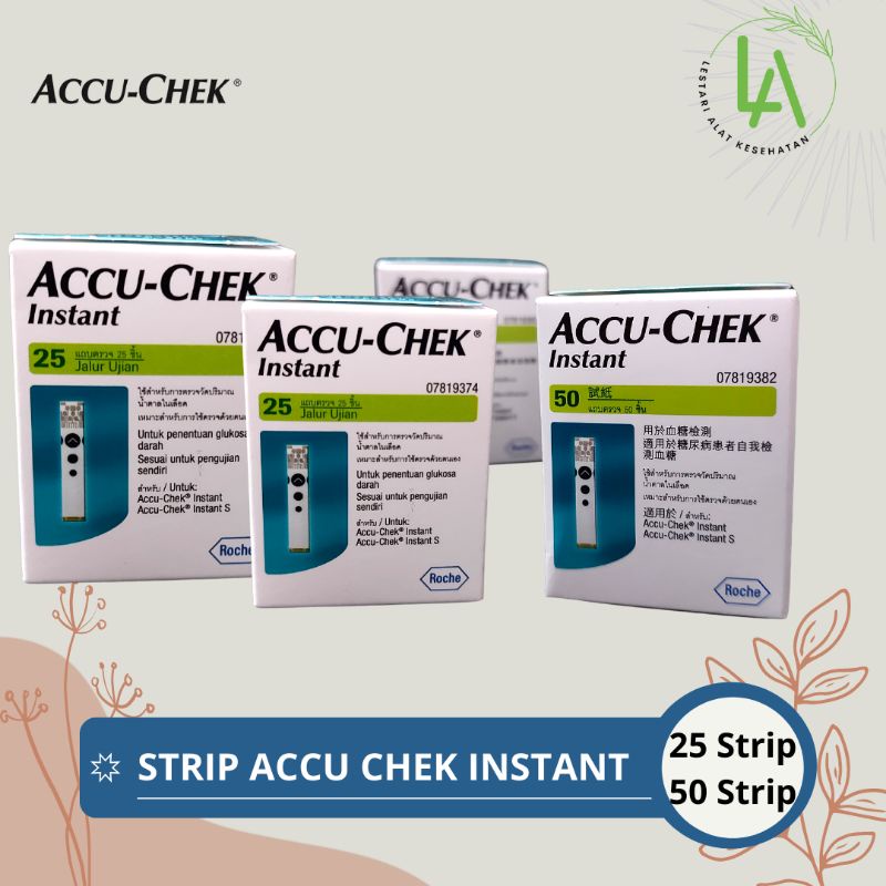 Jual Strip Accu Check Instant isi 25 / Strip Accu Check Instant isi 50 ...