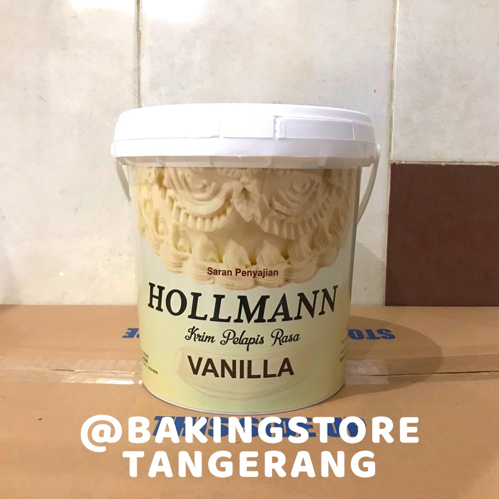 Jual Hollman butter cream vanilla 1 kg | Hollmann Buttercream | Shopee ...