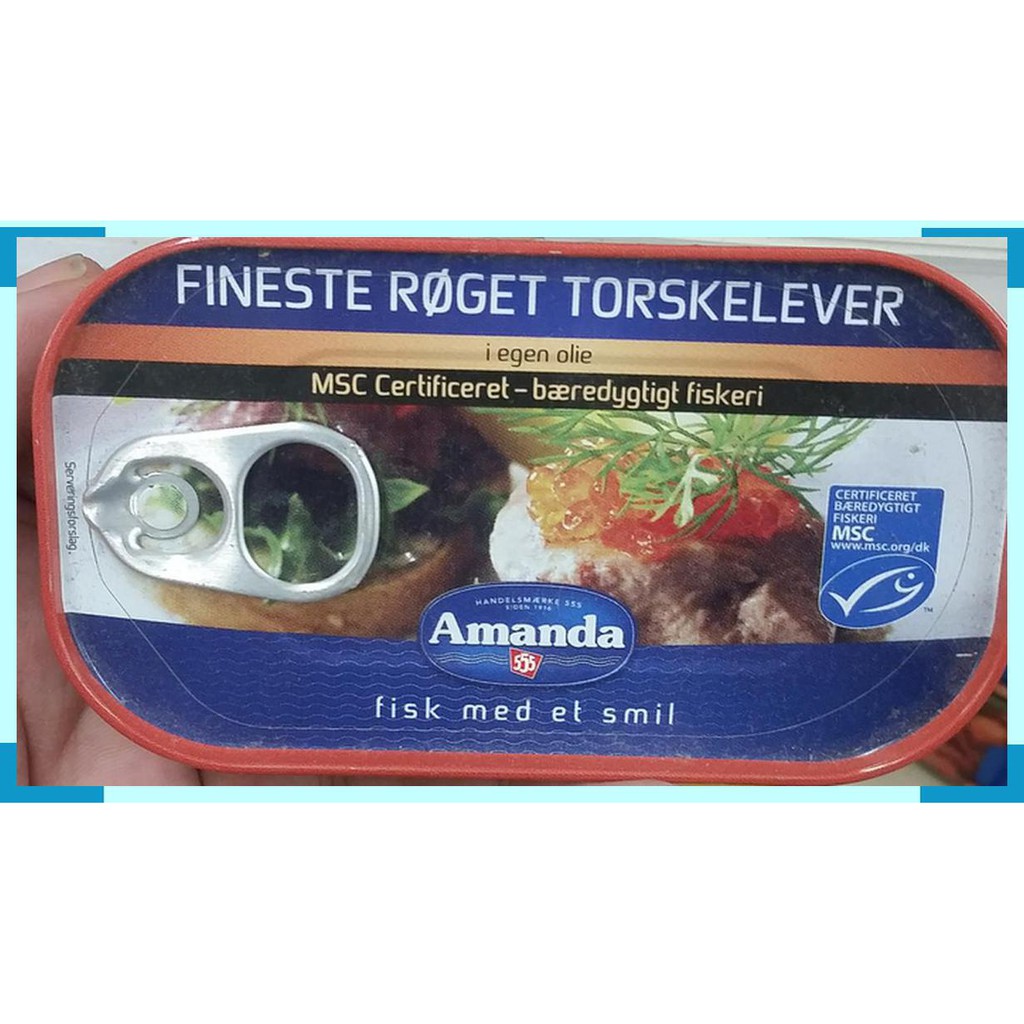 Jual Amanda | Smoked cod liver | hati ikan cod asap | 160 gram | Shopee ...