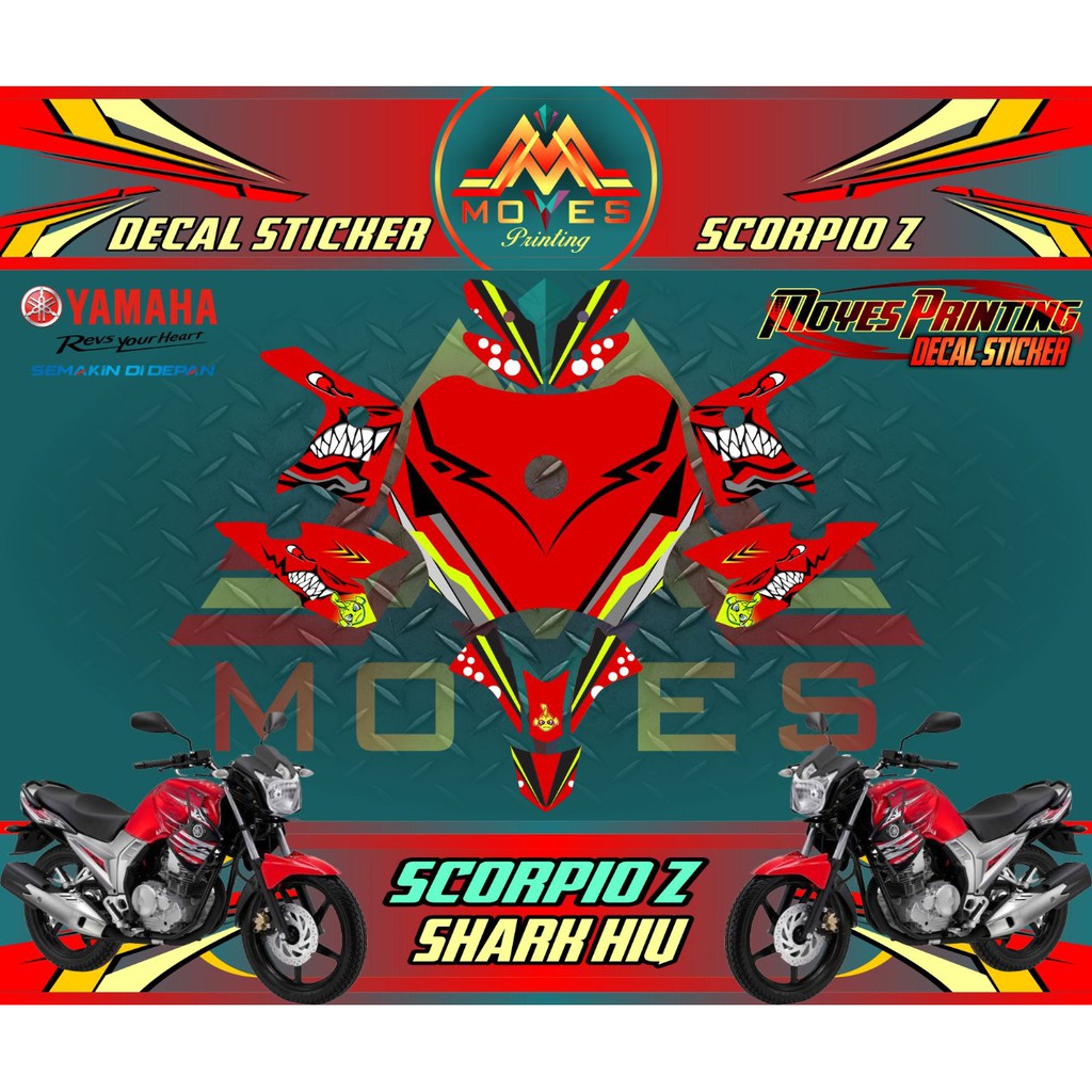 Jual Stiker Decal Scorpio Z Sticker Scorpio Decal Scorpio Striping ...