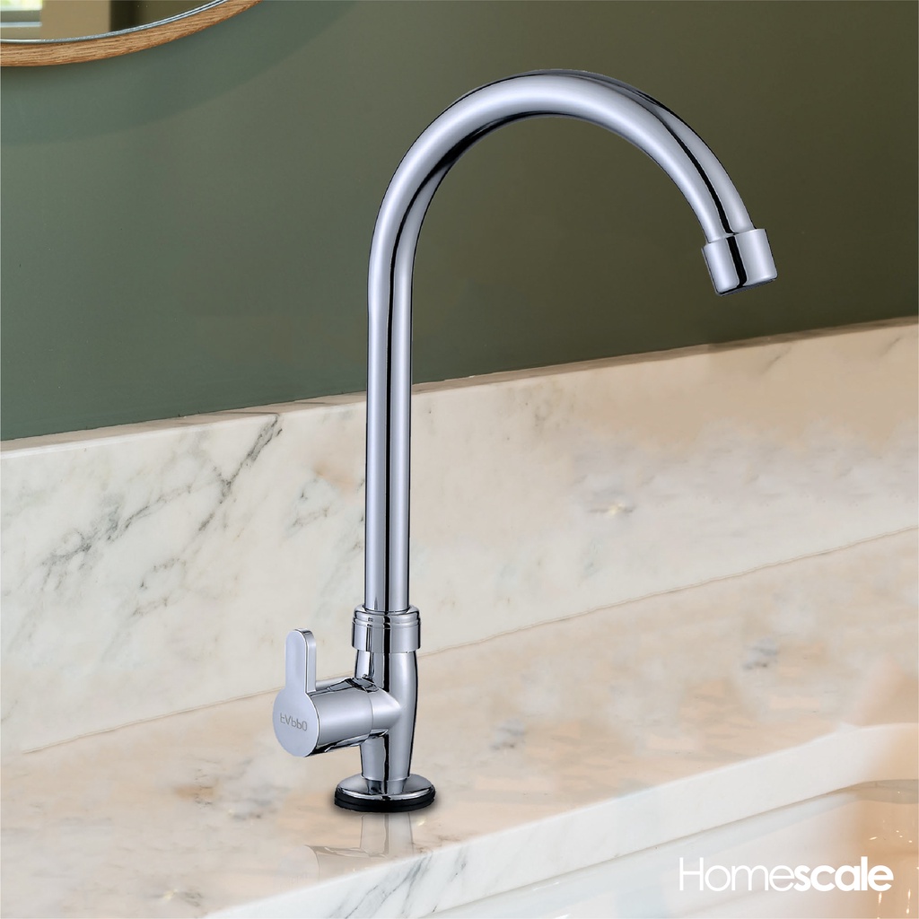 Jual FAPPO Keran Leher angsa | Kran Dapur Leher Angsa Stainless FA1060 ...