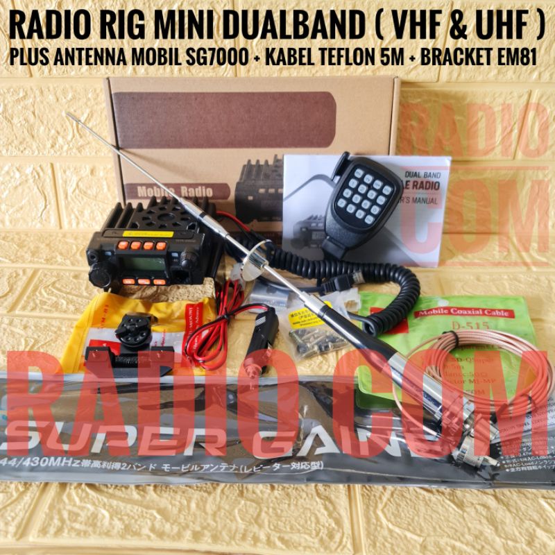 Jual RADIO RIG MINI DUALBAND PLUS PAKET ANTENA MOBIL SUPER GAINER ...