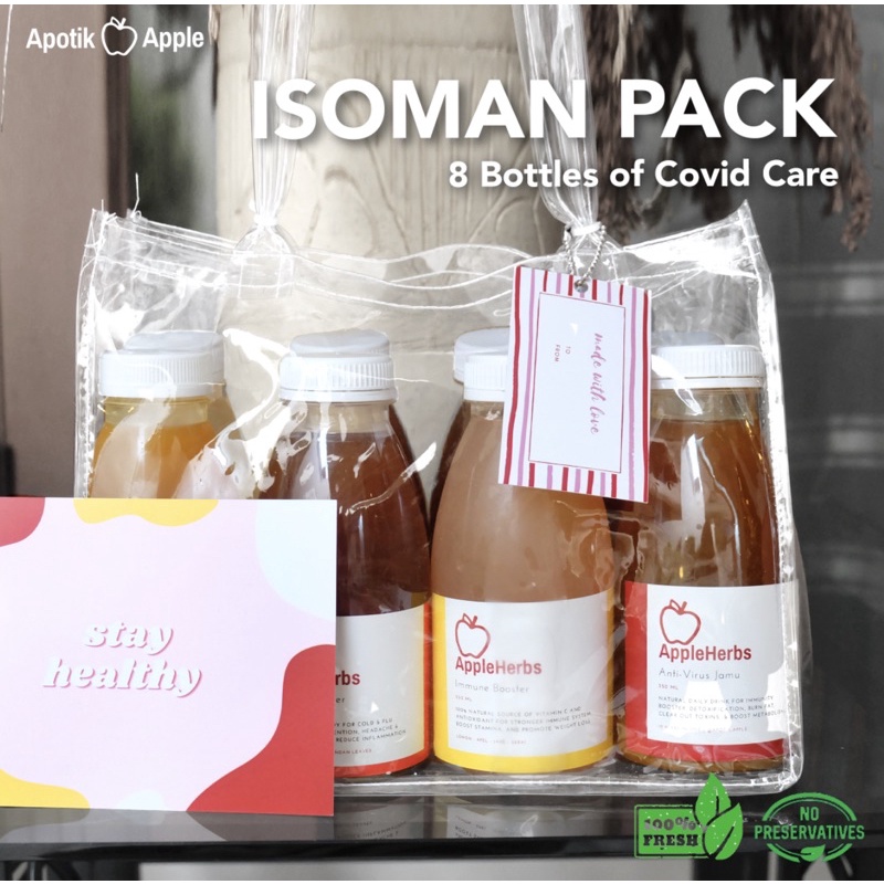 Jual Isoman Pack by AppleHerbs (8 Botol) - Suplemen Kesehatan - Jamu ...
