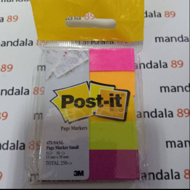 Jual POST IT PAGE MARKER SMALL 671 - 5ANL | Shopee Indonesia