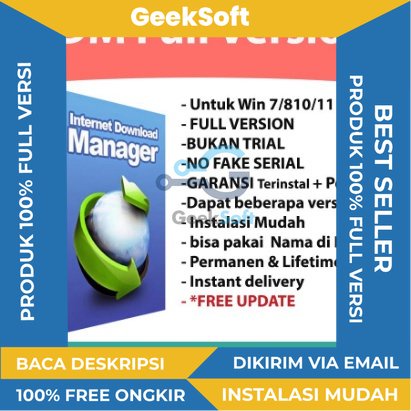 Jual IDM Internet Download Manager Terbaru Versi terbaru dari IDM Manajer dengan kemampuan 100x ...