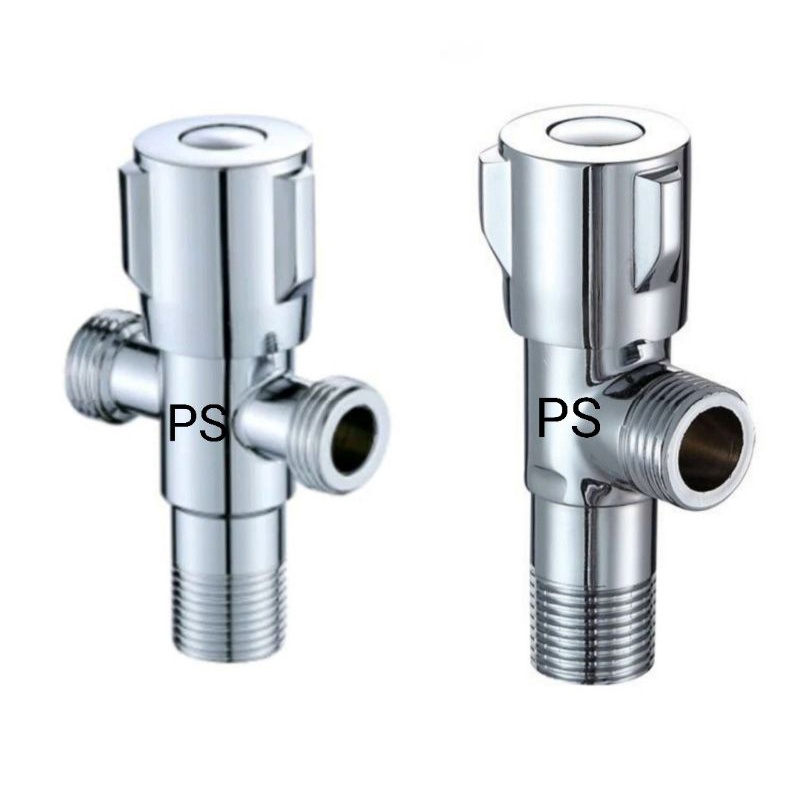 Jual Stop Kran Tee 1/2" Stop Kran Double Cabang Toilet Wastafel Kamar ...