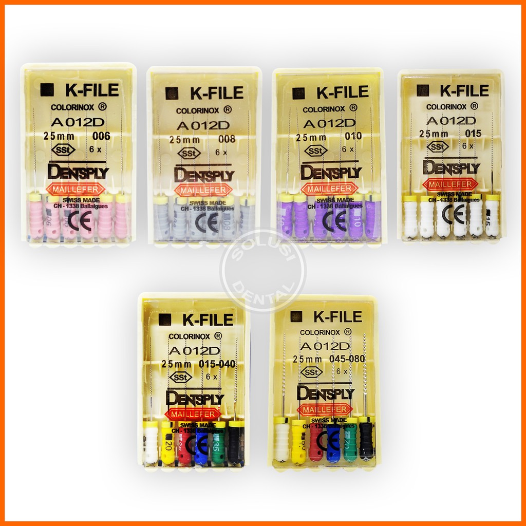 Jual K FILE DENTSPLY JARUM K FILE 25MM ASSORTED ENDODONTIC | Shopee ...