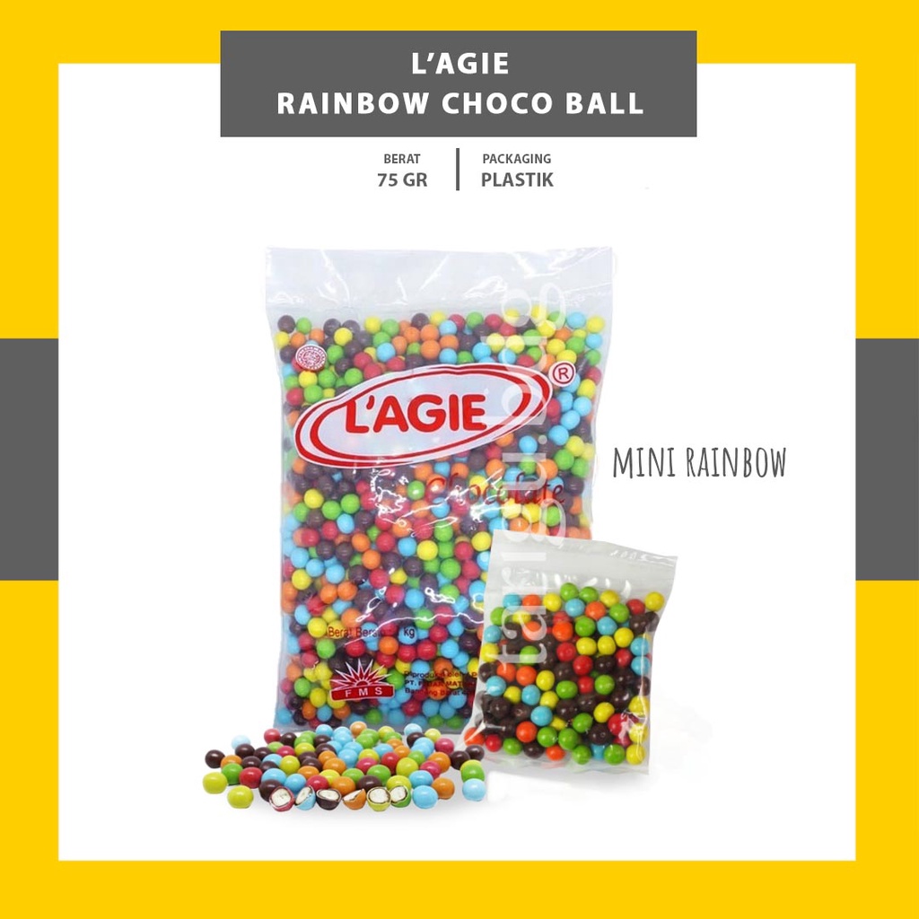 Jual 75GR CHOCOLATE BALL LAGIE CHOCO PEANUT - TOPPING DONAT TOPING ...