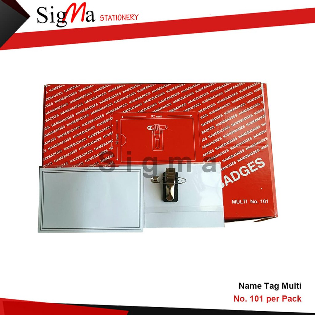 Jual Name Tag MULTI NO 101 (Pack) | Shopee Indonesia