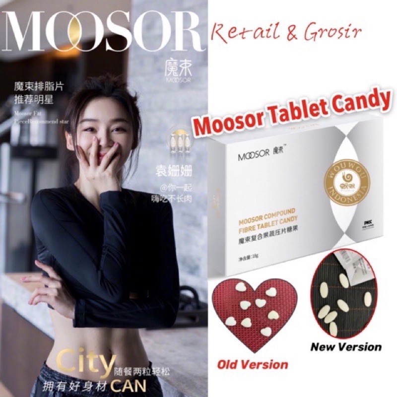 Jual Moosor Compound Fibre Tablet Candy (Slimming Tablet Candy ...