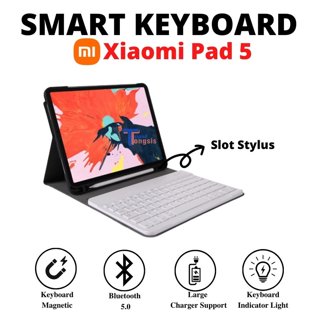 Jual Keyboard Xiaomi Redmi Pad 5 Pad 10.6 Keyboard Sarung Tab Keyboard ...