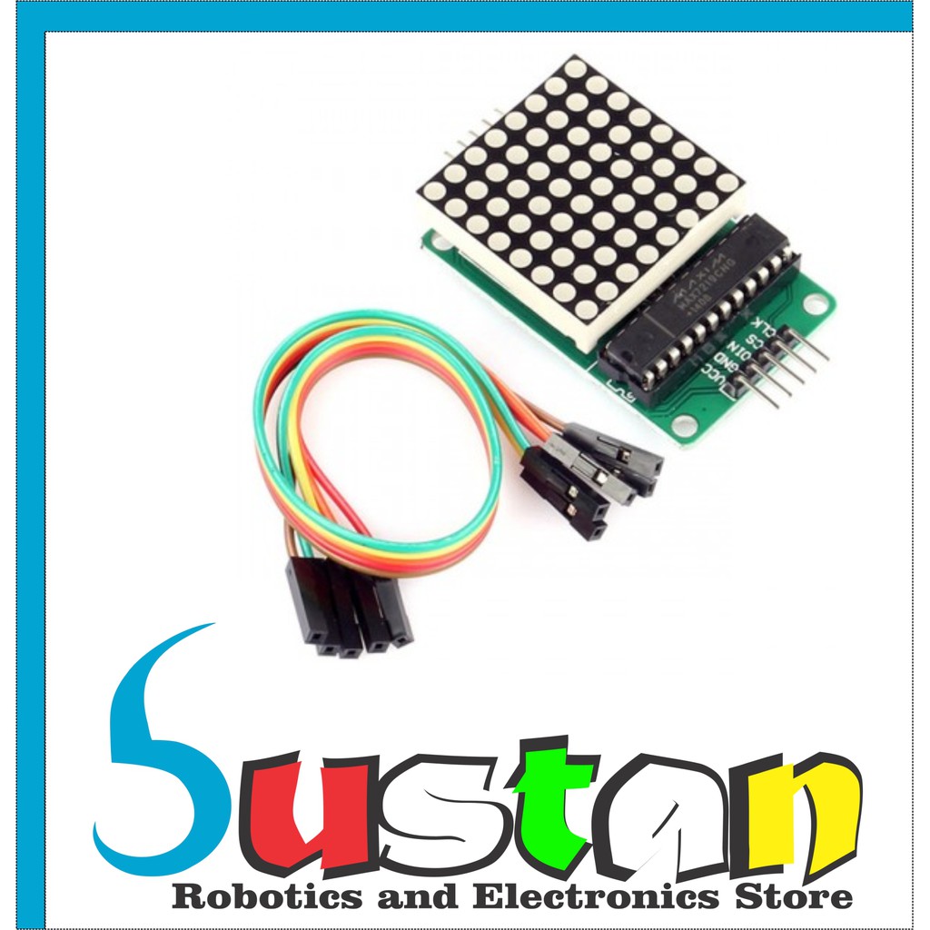 Jual MAX7219 LED Dot Matrix Display Module MAX 7219 DIP 8x8 forArduino ...
