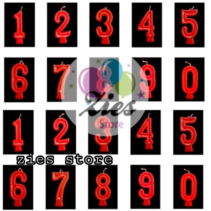 Jual Lilin angka ulang tahun / lilin ulang tahun angka taruna / gloria ...
