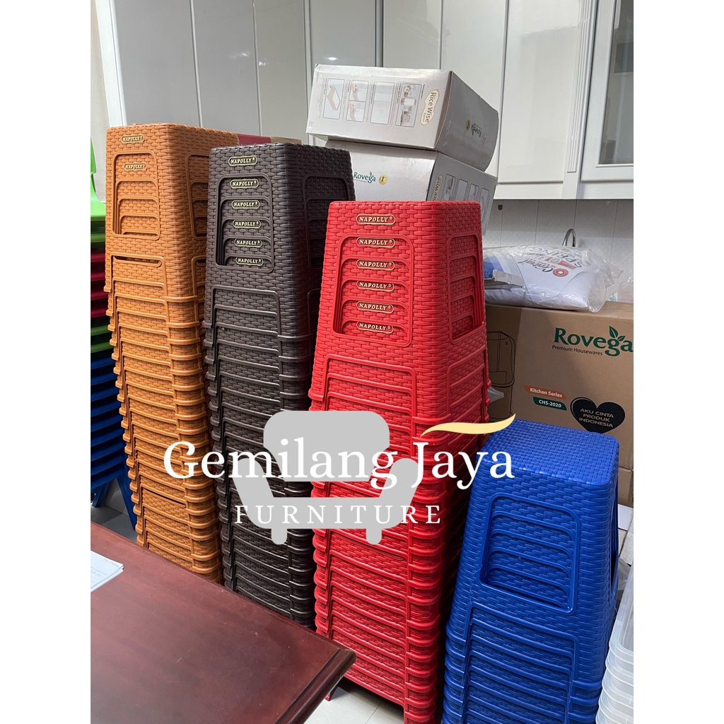 Jual kursi bakso Napolly square chair khusus instan 3r3 Bangku Plastik ...