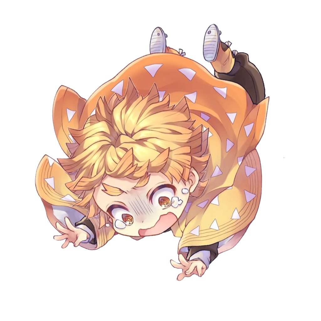 Jual Sticker Sablon Gosok Print DTF Karakter Zenitsu Kimetsu No Yaiba ...