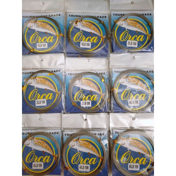 Jual NEKLIN ORCA 10M/roll KUAT&STAINLESS dan Pelampung pancing murah uk.4,5cm kayu | Shopee ...