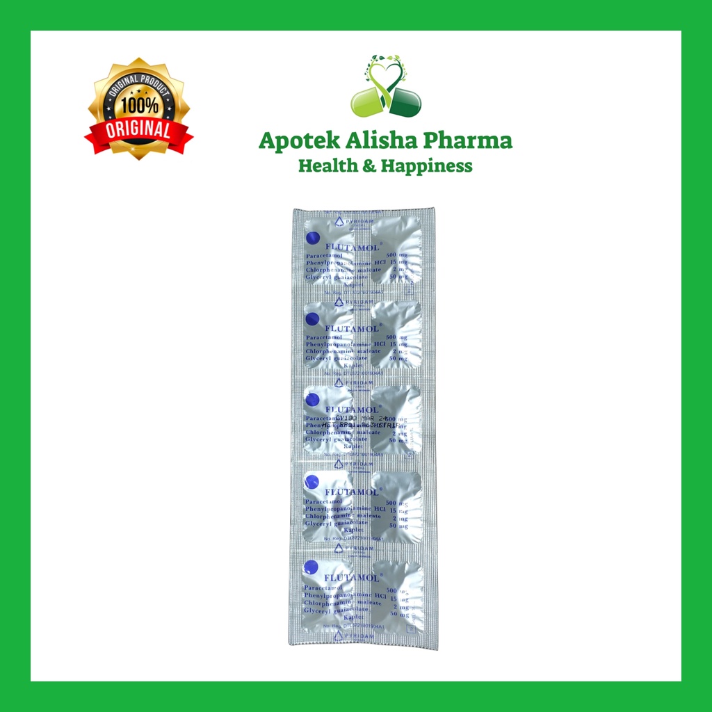 Jual Flutamol Tablet Pyridam - Plutamol Obat Batuk / Flu Pilek / Panas ...