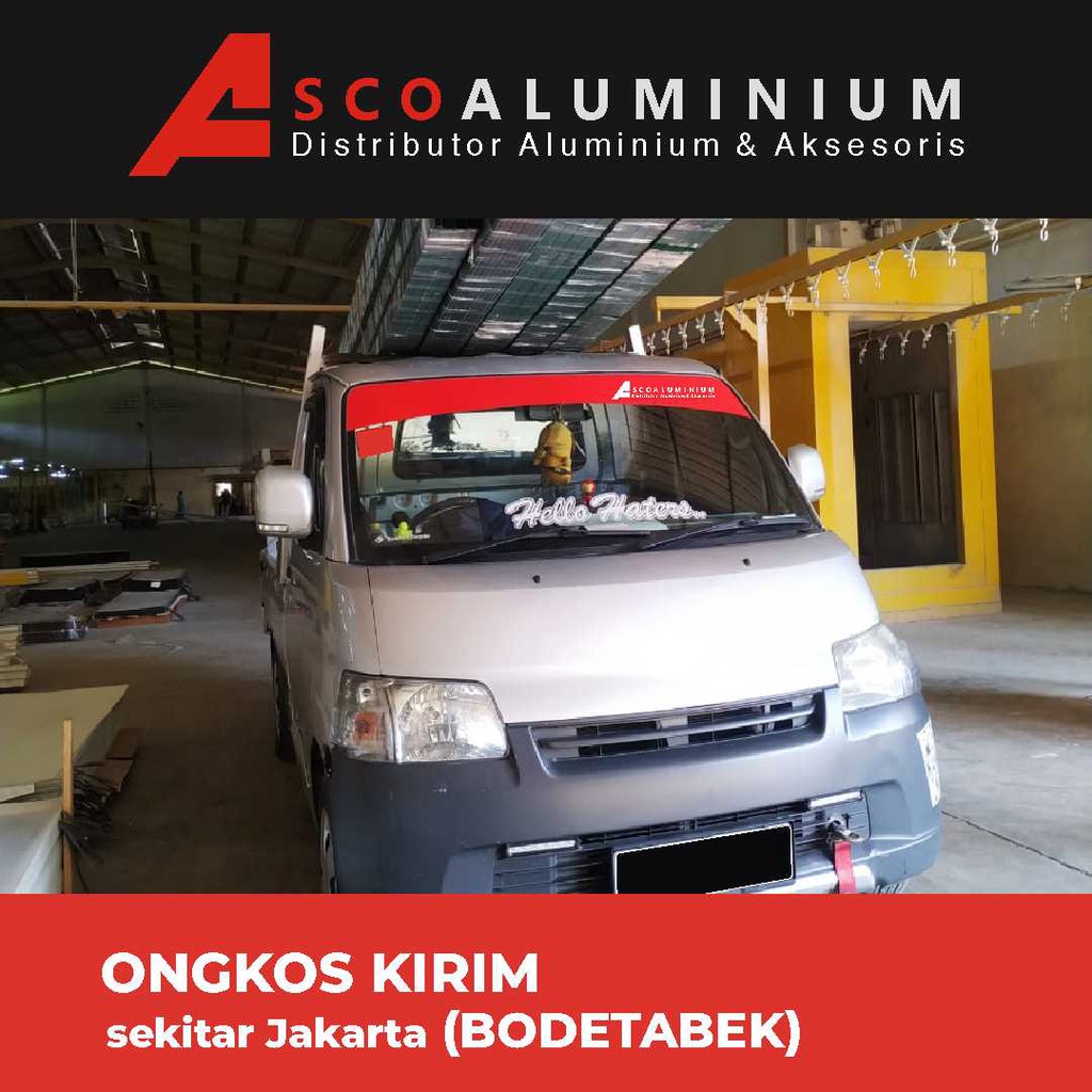 Jual Aluminium Stopper Rata Profile 8130 Jendela Casment dacon | Shopee ...