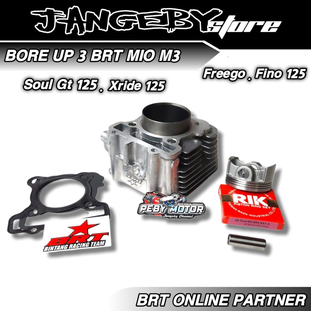 Jual PAKET BORE UP BRT 3 MIO M3 Z S FREEGO FAZZIO FINO XRIDE SOUL GT ...