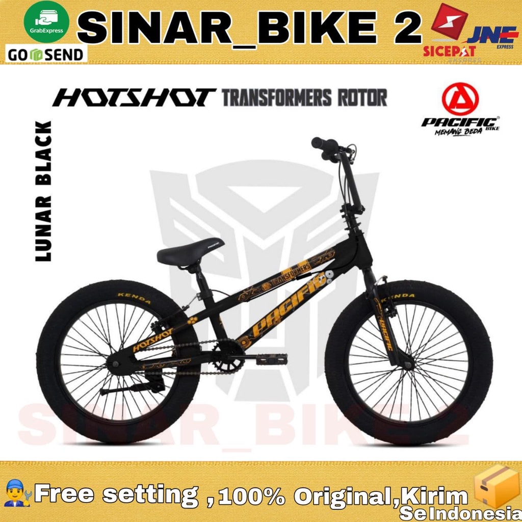 Jual Sepeda BMX PACIFIC HOTSHOT TRANSFORMERS 20 Inch Tanpa Rotor / Rotor | Shopee Indonesia