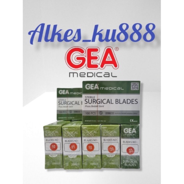 Jual PISAU BEDAH GEA MEDICAL NO 23-PISAU STERIL SURGICAL BLADES ...
