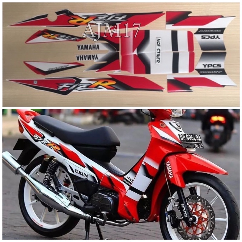 Jual STIKER STRIPING MOTOR F1ZR 2002 MERAH PUTIH | Shopee Indonesia