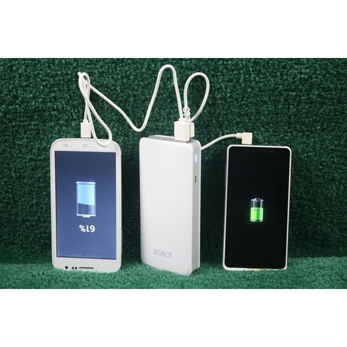 Jual Power Bank Robot Rt130 10000Mah / Powerbank Rt 130 10000 Mah ...